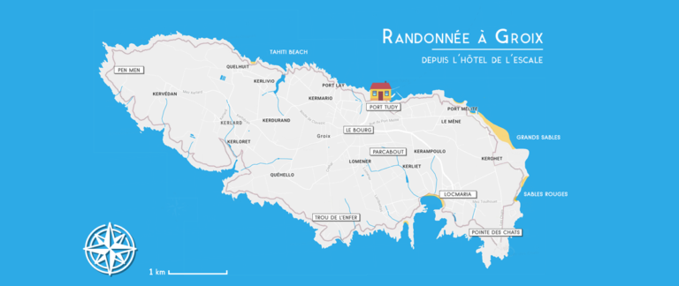 carte-randonnee-groix - Escale & Mojo